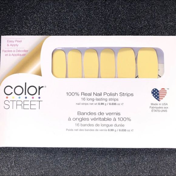 Color Street | Makeup | 28 Belgium Buttercup Color Street Nail Strips ...